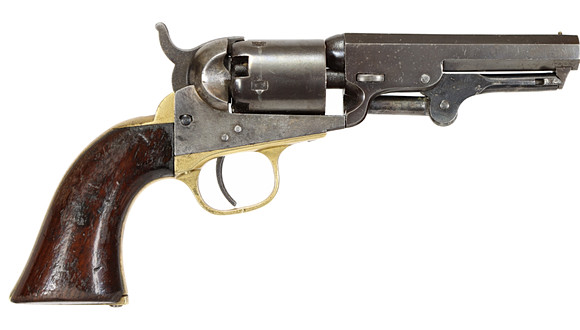 SLACKLOCK REVOLVER, Single Action, make Colt, model 1849 Pocket ...