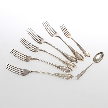 SILVER, among others CG Hallberg, 19th/20th century. Silver & Metals ...