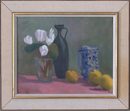 SVEN PERSSON. Still life, oil on canvas, signed and dated 60. Art ...