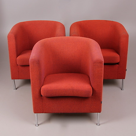 ARMCHAIRS, 3 pcs. Jacob Zeilon for Klaesson, Materia. Furniture ...