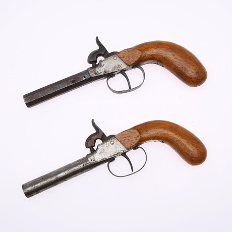 A set of 2 winegrowing pistols/weinberg pistols, 19th century. Weapons ...