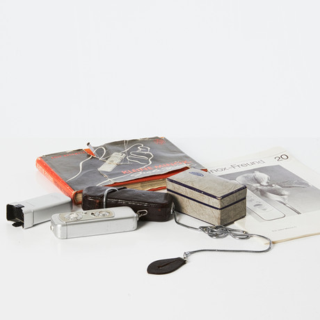 MINOX, model IIIS, 1950s, spy camera, with tripod accessories and flash ...