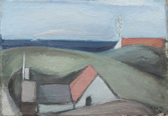 KNUT IRWE. Kustlandskap, olja på duk, signerad och daterad -35. Konst ...