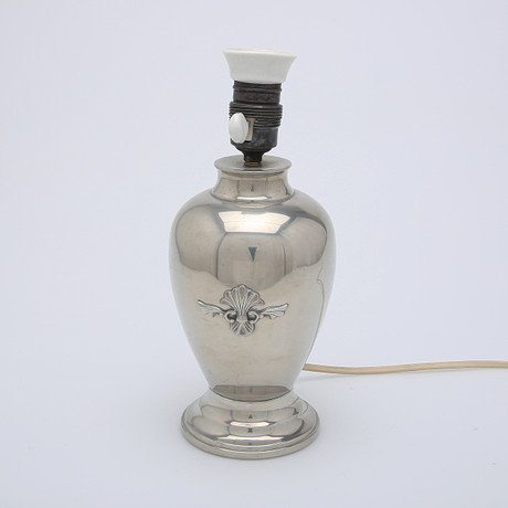 BORDLAMPA, tenn, Art Deco, K.E & Co, 1931. Belysning & Lampor ...