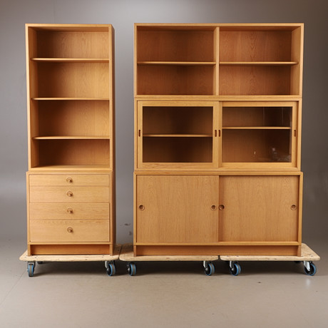 BØRGE MOGENSEN, "Öresund", bokhylla, 2 sektioner, "Öresund", ek, Karl ...