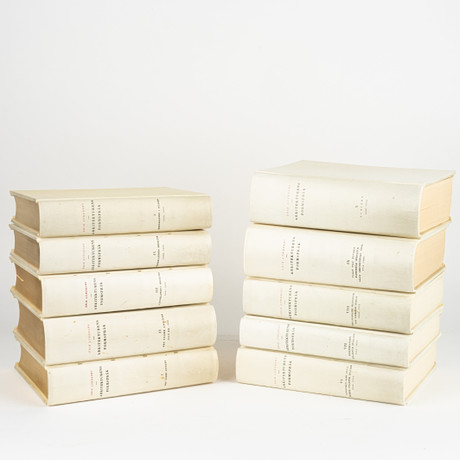 ERIK LUNDBERG, bokverk, 10 vol, Arkitekturens Formspråk I-X, Nordisk Rotogravyr, Stockholm 1945 ...