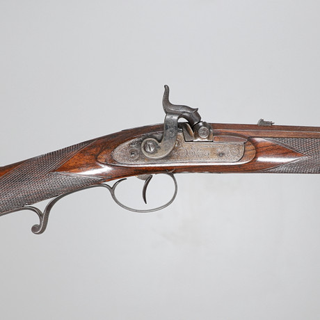 A FINE SCOTTISH PERCUSSION DEER RIFLE BY PATON AND WALSH OF PERTH ...