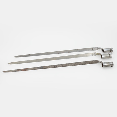 A set of three 19th century socket bayonets. Weapons & Militaria ...