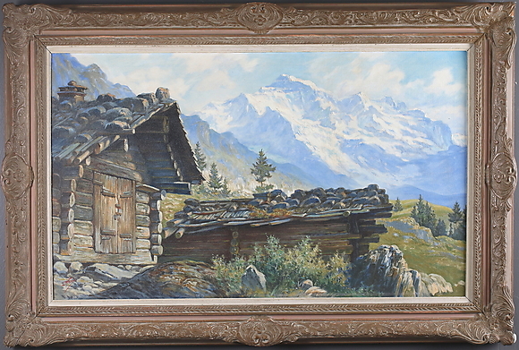 OIDENTIFIERAD KONSTNÄR. Oil on canvas, signed, L.Weng. Art - Paintings ...