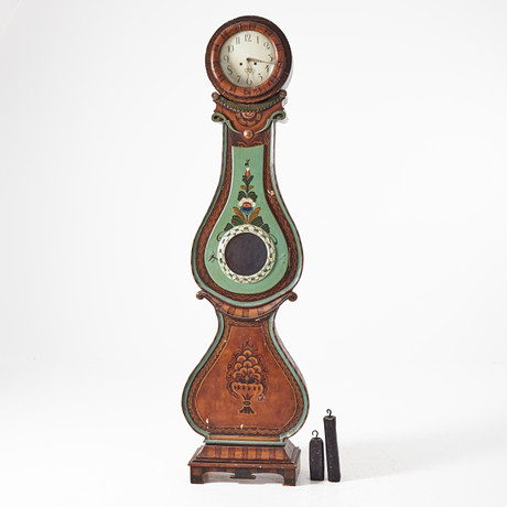 A 19th-century floor clock, repainted. Clocks & Watches - Longcase ...