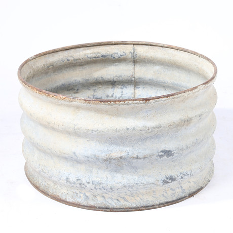 A GALVANIZED TROUGH OF CIRCULAR FORM. Garden & Architectural - Garden ...