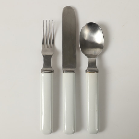 SIGNE PERSSON-MELIN. Cutlery set, 23 pieces, stainless steel/ceramic ...