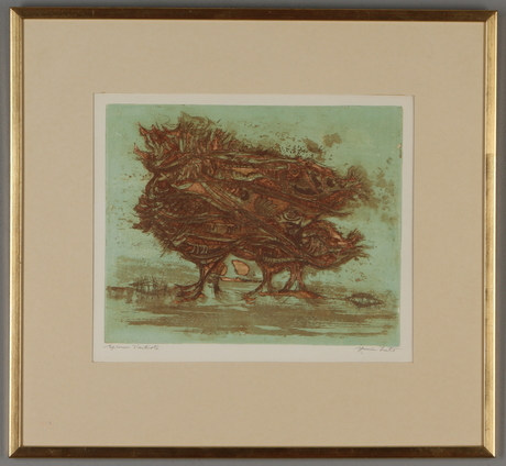 KARIN LUTS. L'Oiseau Fableux, LAOiseau Fableux, EA, signed. Art ...