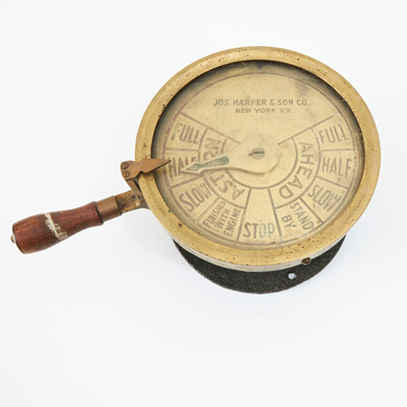 MACHINE TELEGRAPH, Jos. Harper & Son Co. New York N.Y., brass and black ...