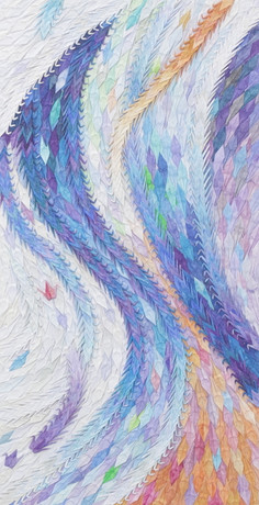 TOKIKO ISHIGURO FRODE. “The Prayer” 261, paper art, origami, signed ...