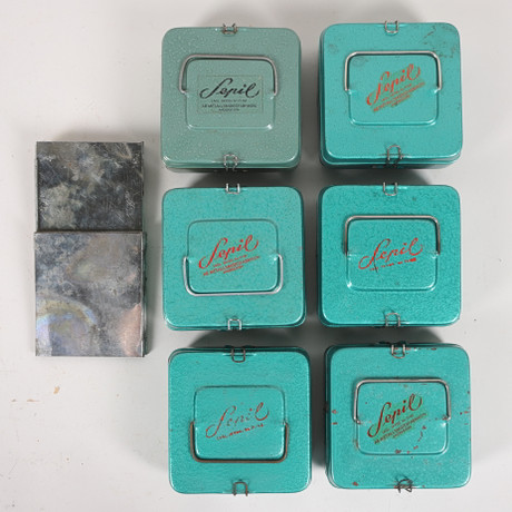 SPIRIT STOVES, 6 pcs, “Sepil”, AB Metallsmidesfabriken, Anderstorp ...