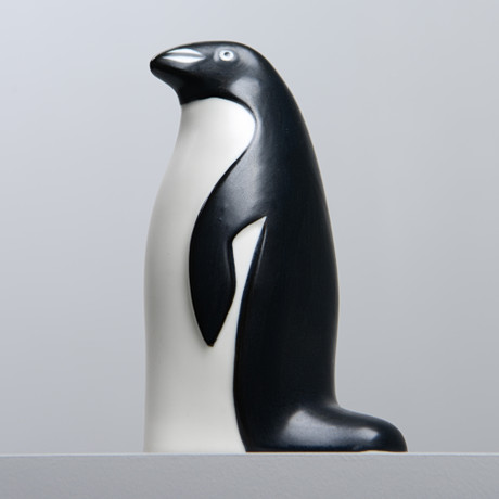 LILLEMOR MANNERHEIM. A stoneware figurine, penguin, Arabia, Finland ...