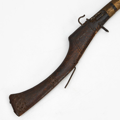 BUTT LOCK RIFLE/CAMEL GUN, North Africa, 19th century. Weapons ...