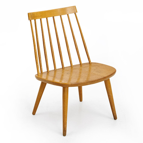 YNGVE EKSTRÖM. Stol, ek, modell "Sibbo", 1950/60-tal. Möbler - Fåtöljer ...