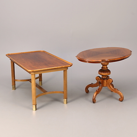 COFFEE TABLE and LOUNGE TABLE, 1900s. Furniture - Tables - Auctionet