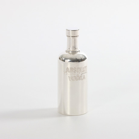 FLASKA ABSOLUT VODKA, 50 cl, silver 925. Silver & Metall - Silver ...