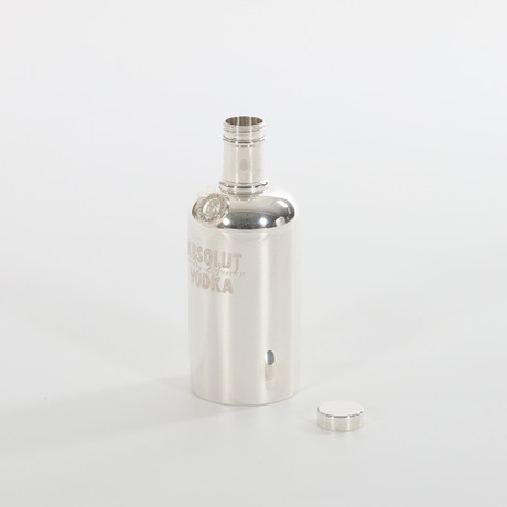 FLASKA ABSOLUT VODKA, 70 cl, silver 925. Silver & Metall - Silver ...
