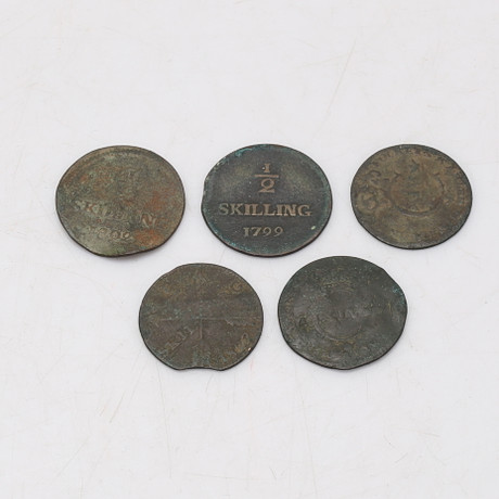 MYNT, 5 st, Sverige, 1700-1800-tal. Mynt, Medaljer & Frimärken - Mynt ...