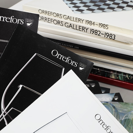 ORREFORS GLASBRUK, brochure/leaflets, 20th century. Books, Maps ...