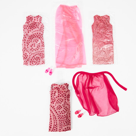 BARBIE, Outfits, (2), #1440 Pink Sparkle (variations), (1967), Mattel ...