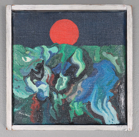 ARNE FALLBERG olja på duk, Komposition, signerad. Konst - Måleri ...