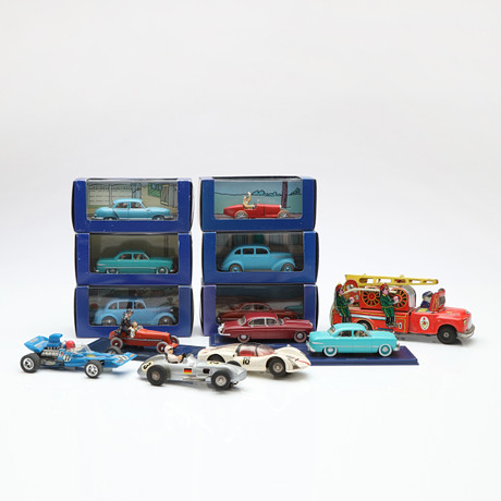 LEKSAKS- OCH MODELLBILAR, 13 ST. Bl.a. Tintinbilar. Leksaker - Leksaker ...