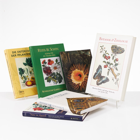 ON ILLUSTRATED BOTANICAL BOOKS, 6 VOLUMES. Böcker, Kartor ...
