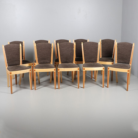 MARTIN DODGE - SET OF TEN ART DECO STYLE DINING CHAIRS. Furniture ...