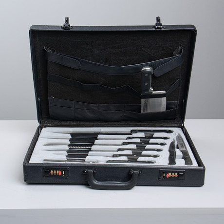 KNIVUPPSÄTTNING, 9 delar, Hack Messer. Övrigt - Övrigt - Auctionet