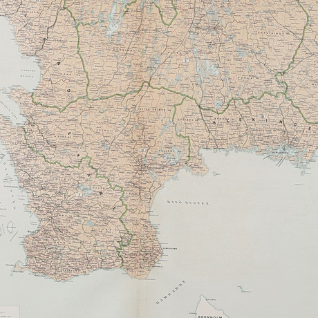 ATLAS. KAPTEN N. J. T. SELANDERS KARTA ÖFVER SVERIGE JU SKALAN 1:500000 ...