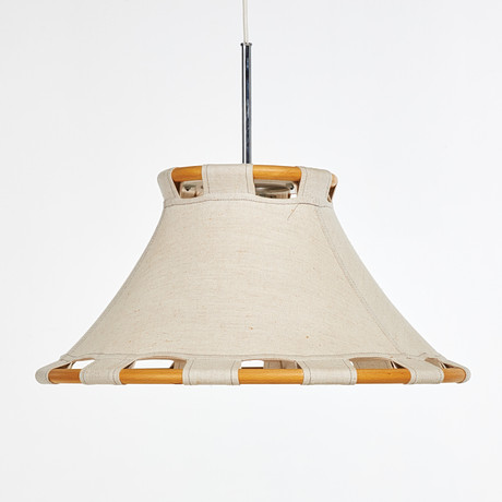 ANNA EHRNER. A ceiling lamp, wooden frame with canvas, Ateljé Lyktan ...
