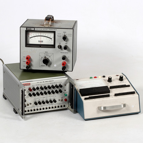 INSTRUMENT, 3 st, DC null Detector Microvoltmeter Fluke , Time-mark ...