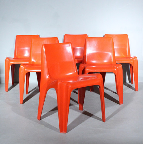 HELMUT BÄTZNER for BOFINGER. Set of chairs/stacking chairs, model ...
