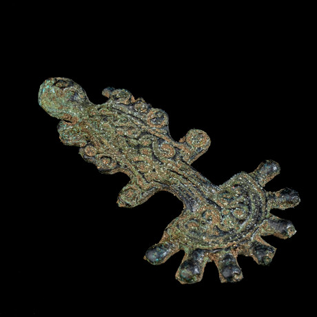 FIBULA, Migration Time-Anglo-Saxon, ca 400-800 E kr, copper alloy ...