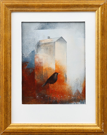 MARIA LAGER. "Jag ser", blandteknik, signerad. Konst - Måleri - Auctionet