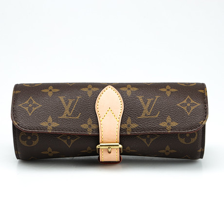 LOUIS VUITTON, Travel case for wristwatches, “Watch roll”. Vintage ...