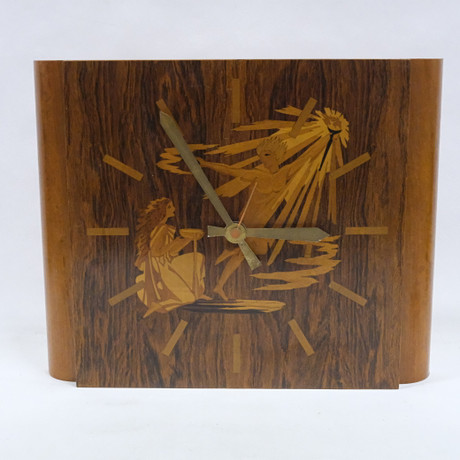 FLOURY INTARSIA. WALL CLOCK. 1930S/-1940S. ART DECO. Clocks & Watches ...