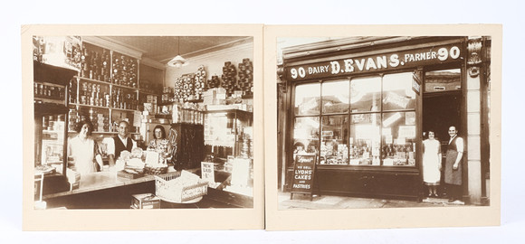 D. EVANS DAIRY. TWO ORIGINAL EARLY 20TH CENTURY SEPIA PHOTOGRAPHS. Art ...