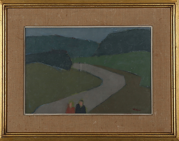 NILS ASP. Landscape. oil on Board, signed and dated -46. Art ...