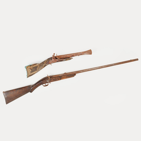 MUSKEDONS AND BATTLESHIP RIFLES, 19th century. Weapons & Militaria ...