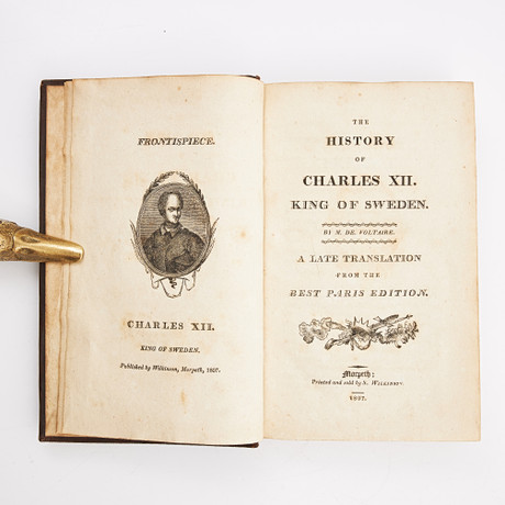 VOLTAIRE'S THE HISTORY OF CHARLES XII, MORPETH 1807. Böcker, Kartor ...