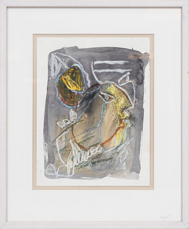 CAMILLA PYK. Komposition, blandteknik på papp, signerad. Konst - Måleri ...