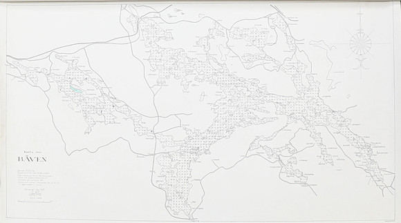 MAP of Båven, Nykpohing December 1953. Books, Maps & Manuscripts - Maps ...