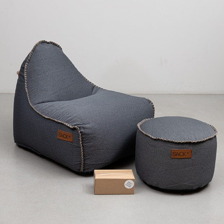 SEAT BAG and PUFF, with textile upholstery, SACKit, Denmark ...