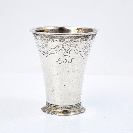 THOMAS BECKMAN, Bägare, silver, 1700-tal, Örebro, verksam 1727-1759 ...
